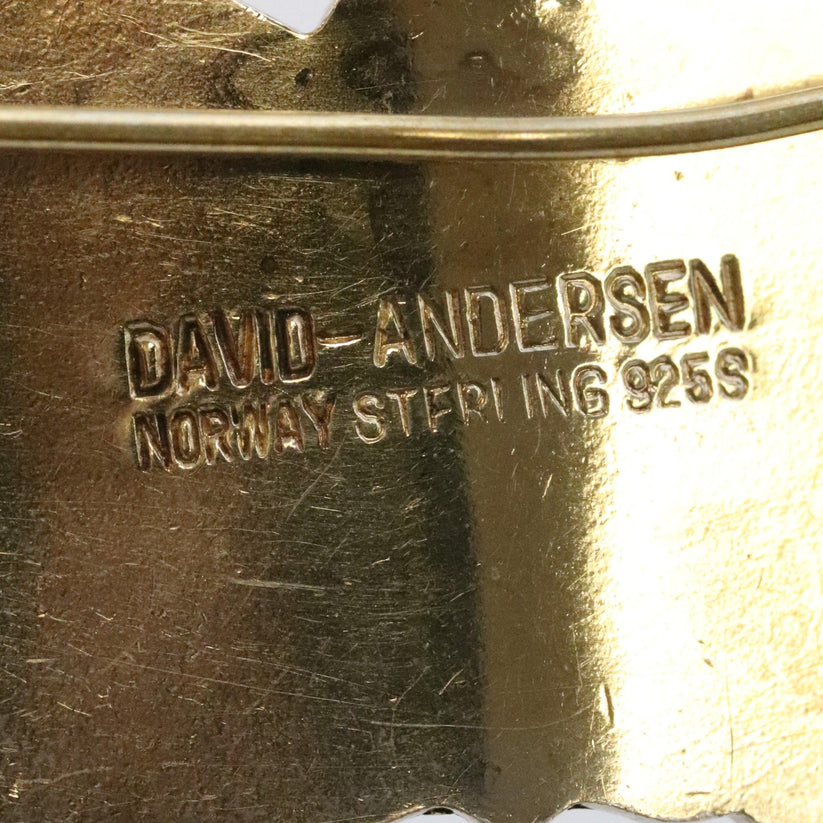 Vintage David Andersen Enamel Jewelry | Extra Large Brown Multi-Color ...